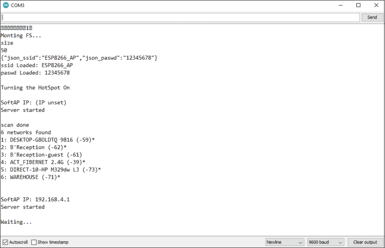 Change ESP8266 Wifi User and Password - IoT Gyaan